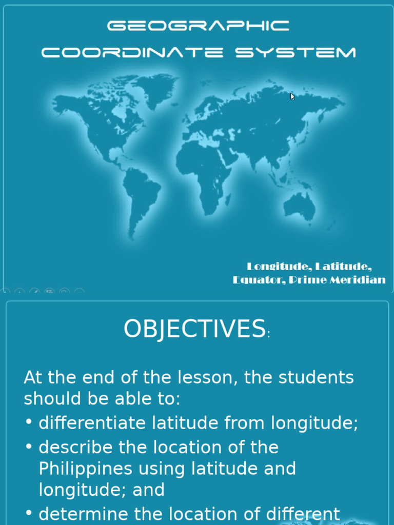 Coordinate System | PDF | Latitude | Longitude