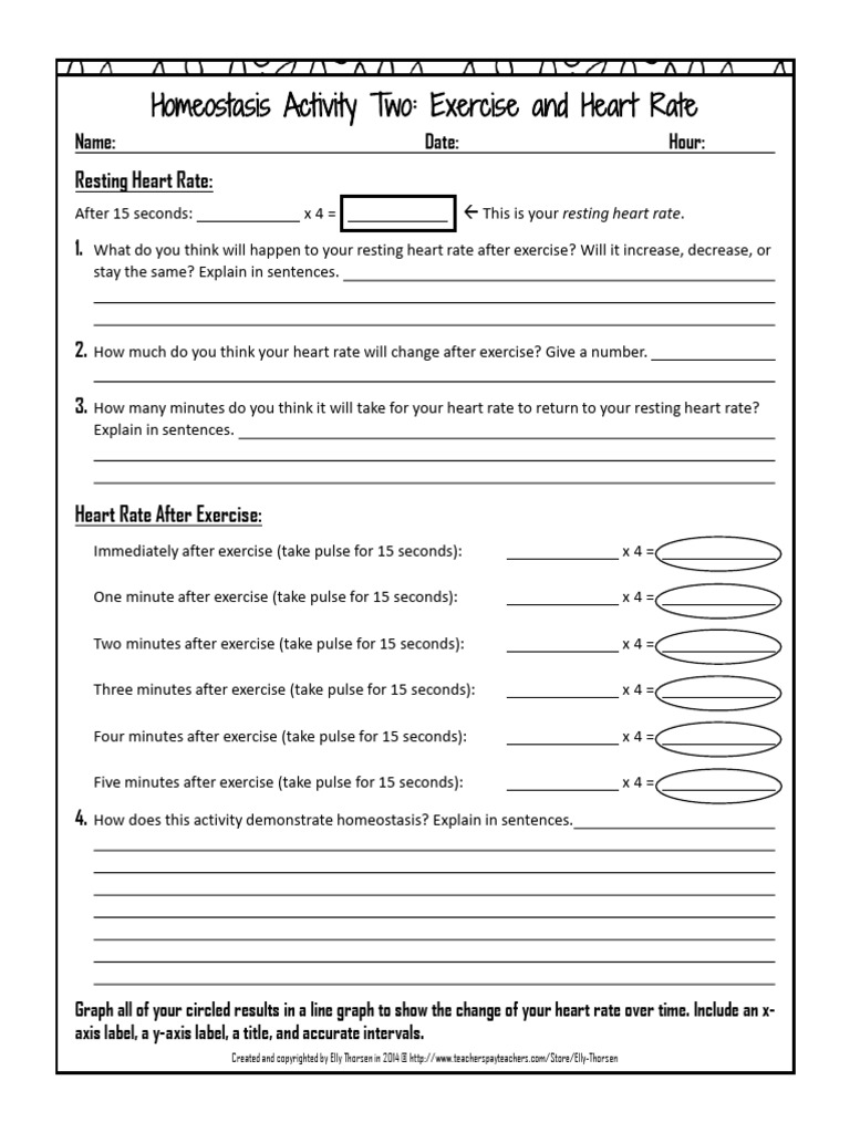Heart Rate Changes During Exercise | PDF