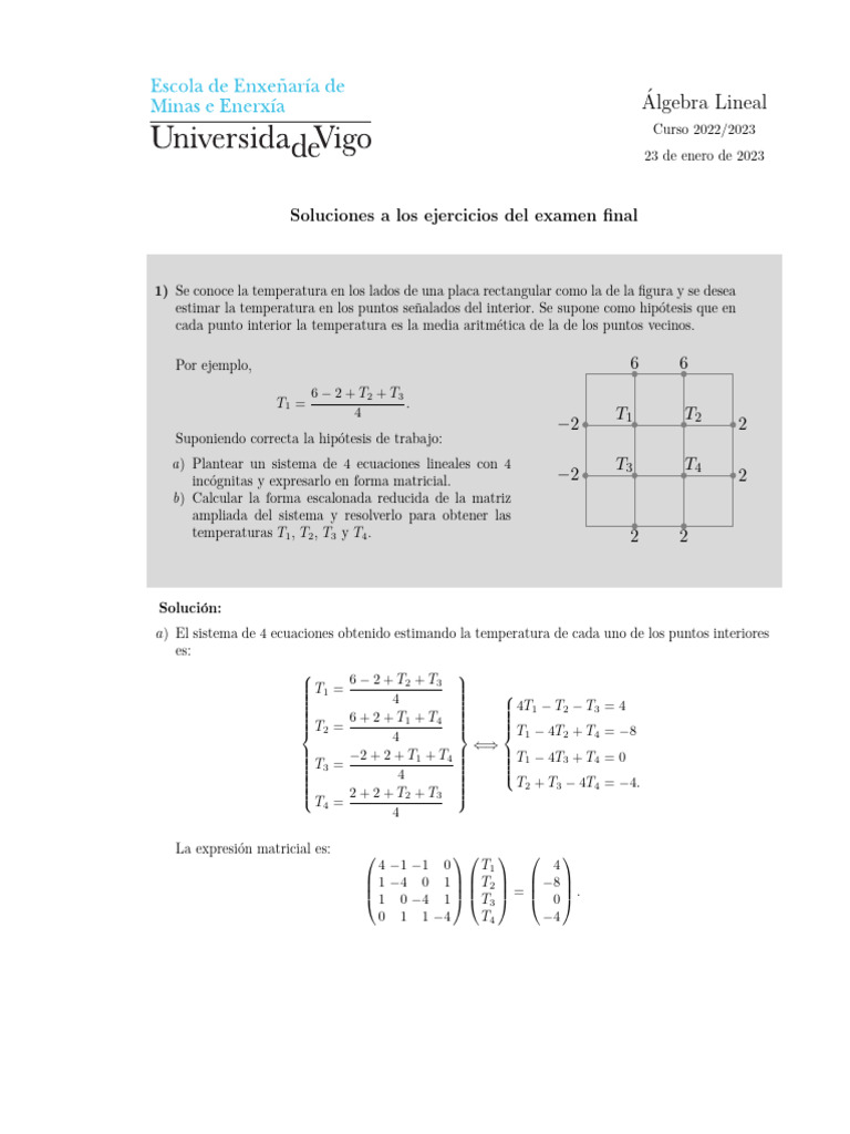 Ene 2023 Sol | PDF | Mapa lineal | Ecuaciones
