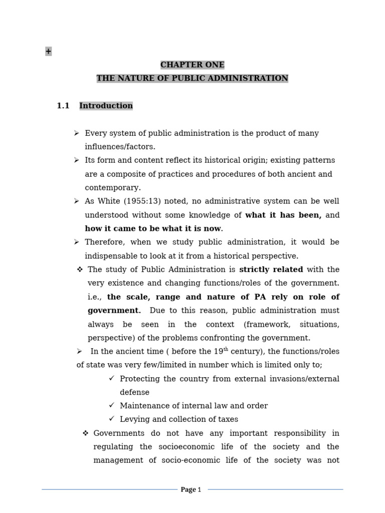 Introduction to padm lecture note | PDF | Public Administration | Science