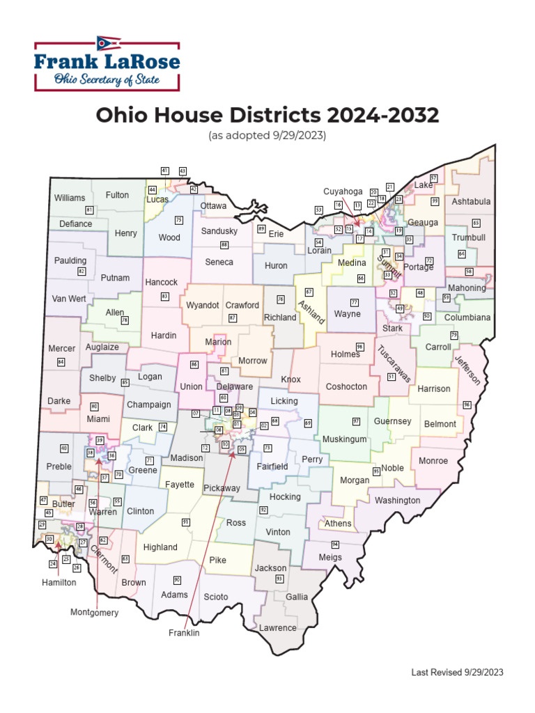 Ohio House Districts 2024-2032 | PDF