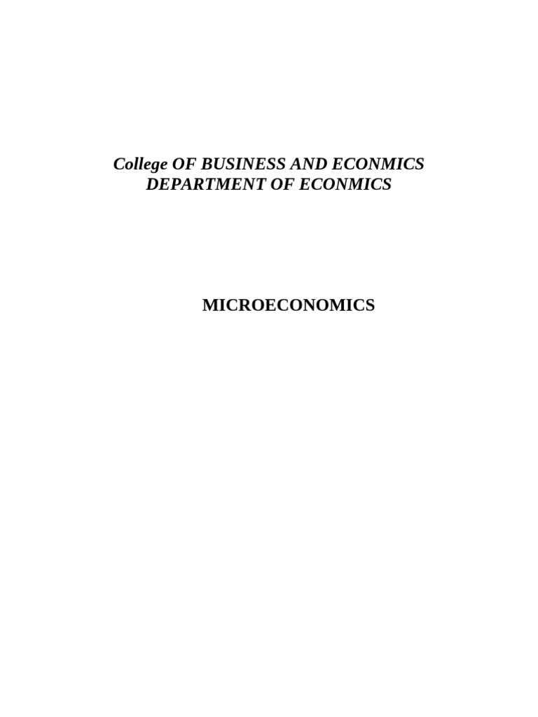 Microeconomics for PADM | PDF | Utility | Marginal Utility