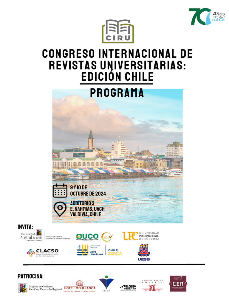 Programa CIRU Octubre 2024 | PDF | Science | Academia