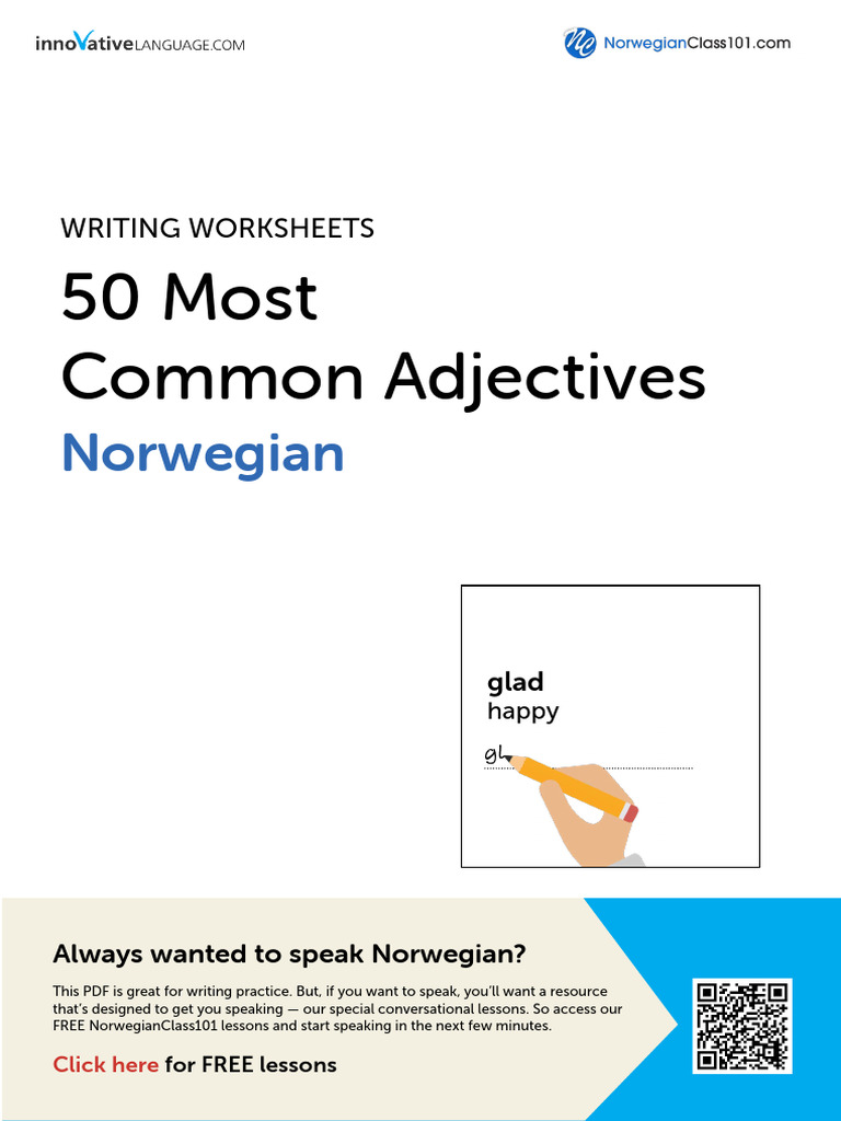 Norwegian Adjectives | PDF | Grammar | Semiotics