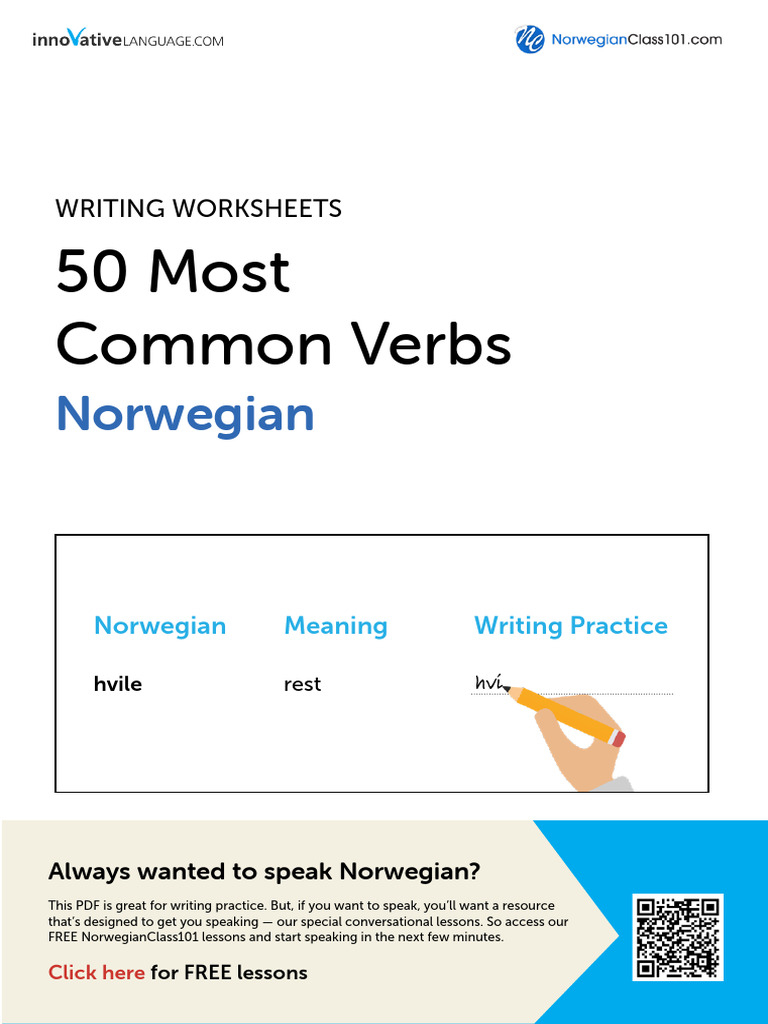 Norwegian Verbs | PDF | Language Arts & Discipline