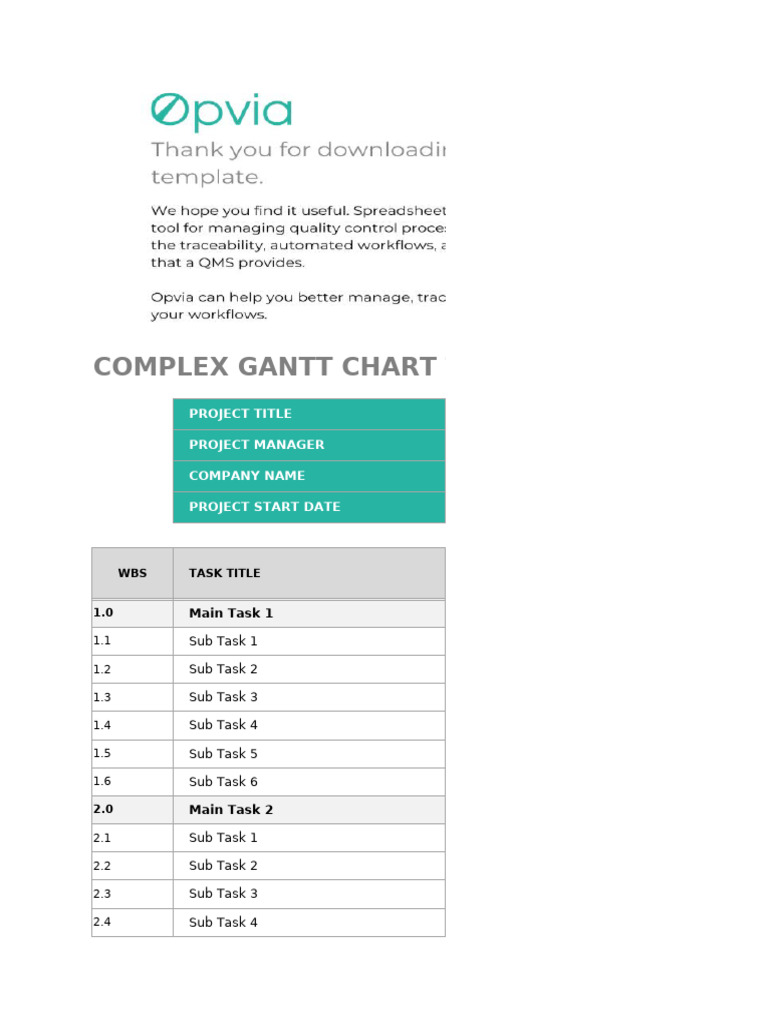 Plantilla Completa de Gantt | PDF
