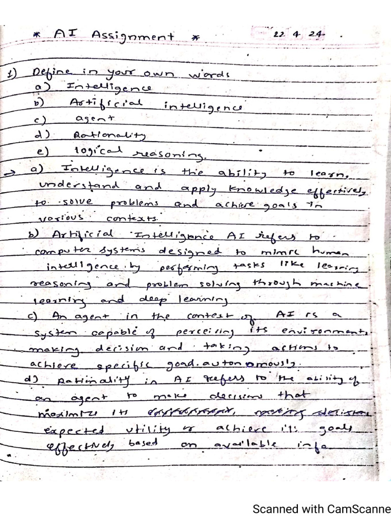72 AI Assignment1 | PDF