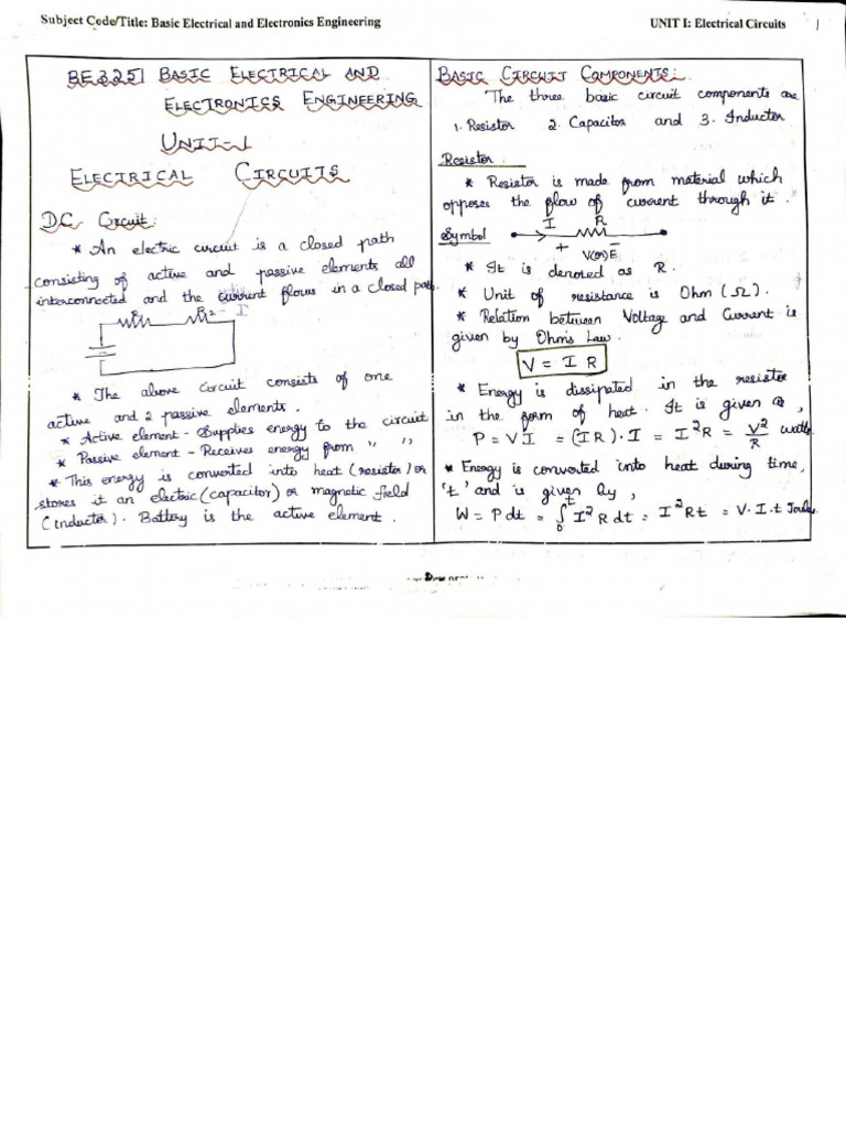 BE3251-BASIC ELECTRICAL AND ELECTRONICS ENGINEERING-1325172071-BE3251 ...