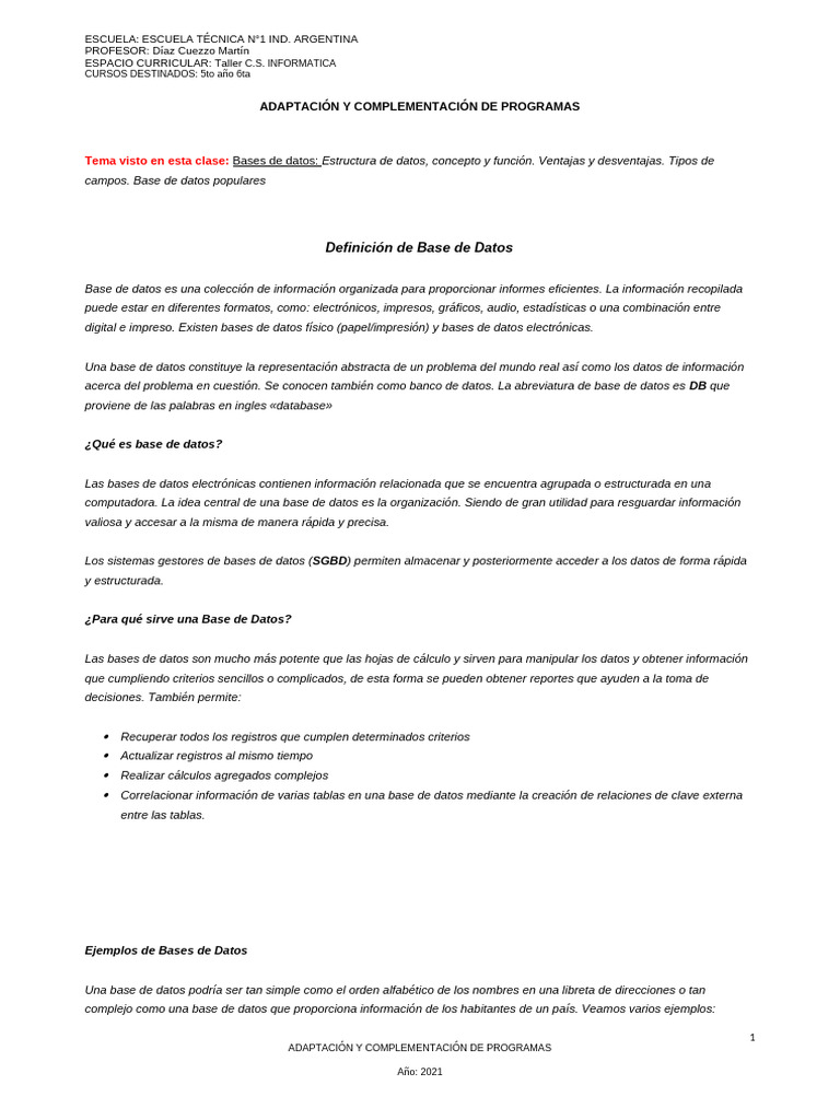 Bases de Datos-2 | PDF | Bases de datos | Archivo de computadora