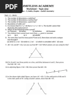 Class 9 Worksheet Ch5-Intro To Euclids Geometry | PDF