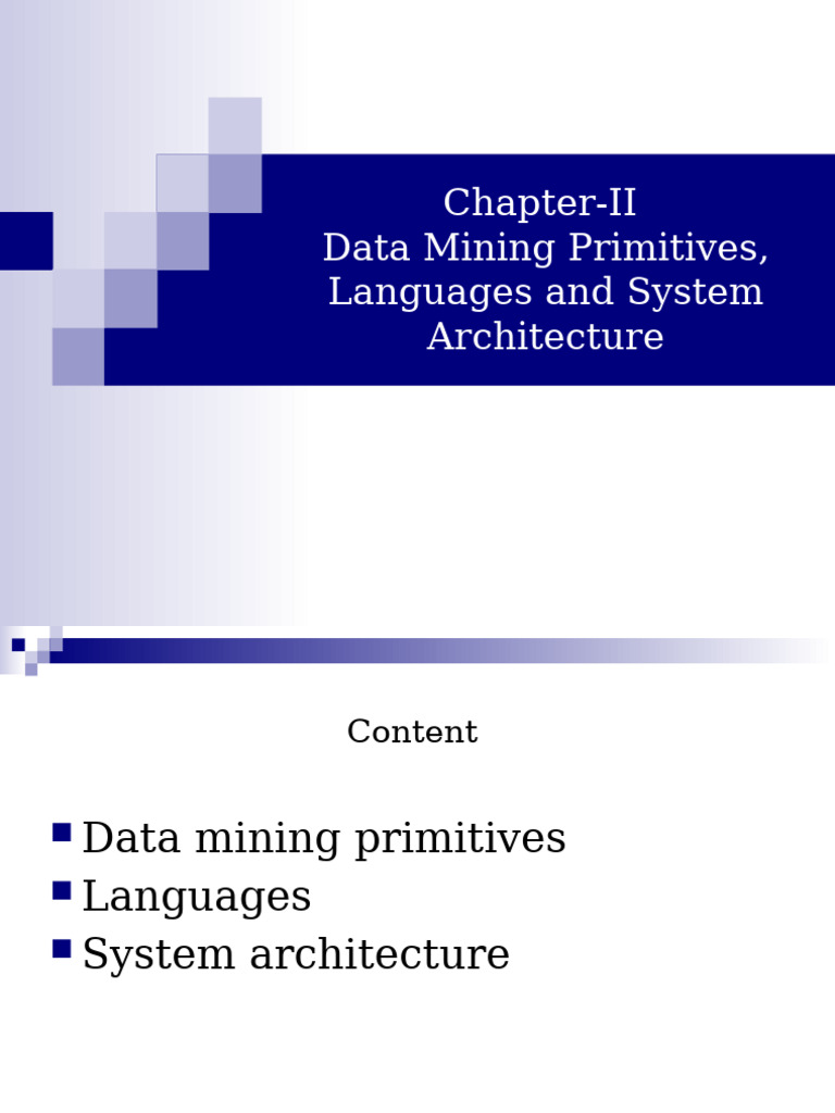 Data Mining Primitives | PDF | Data Mining | Data