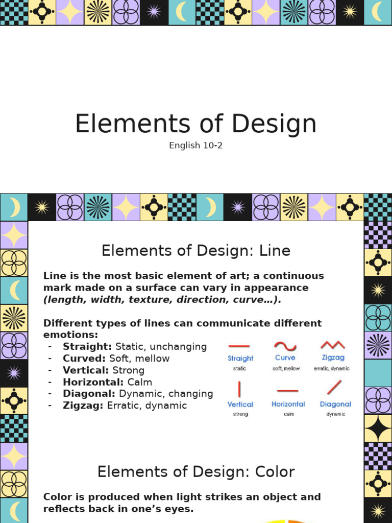 Elements of Design | PDF | Composition (Visual Arts) | Color