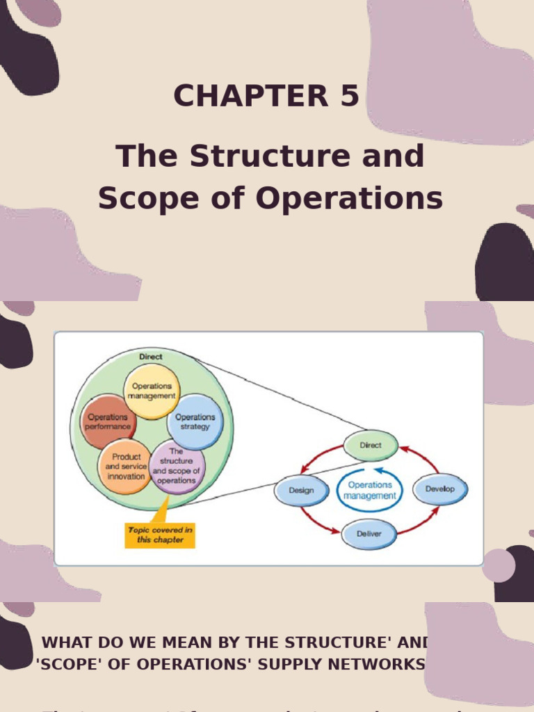 Chapter 5 The Structure and Scope of Operations | PDF | Outsourcing ...