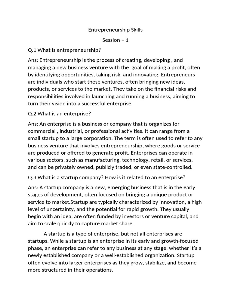 Understanding Entrepreneurship Basics | PDF | Entrepreneurship ...