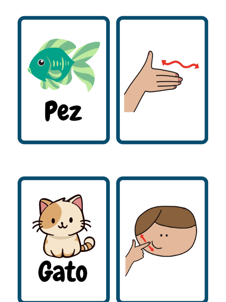 Memorama de Animales en Lengua de Señas - 20241020 - 105101 - 0000 | PDF