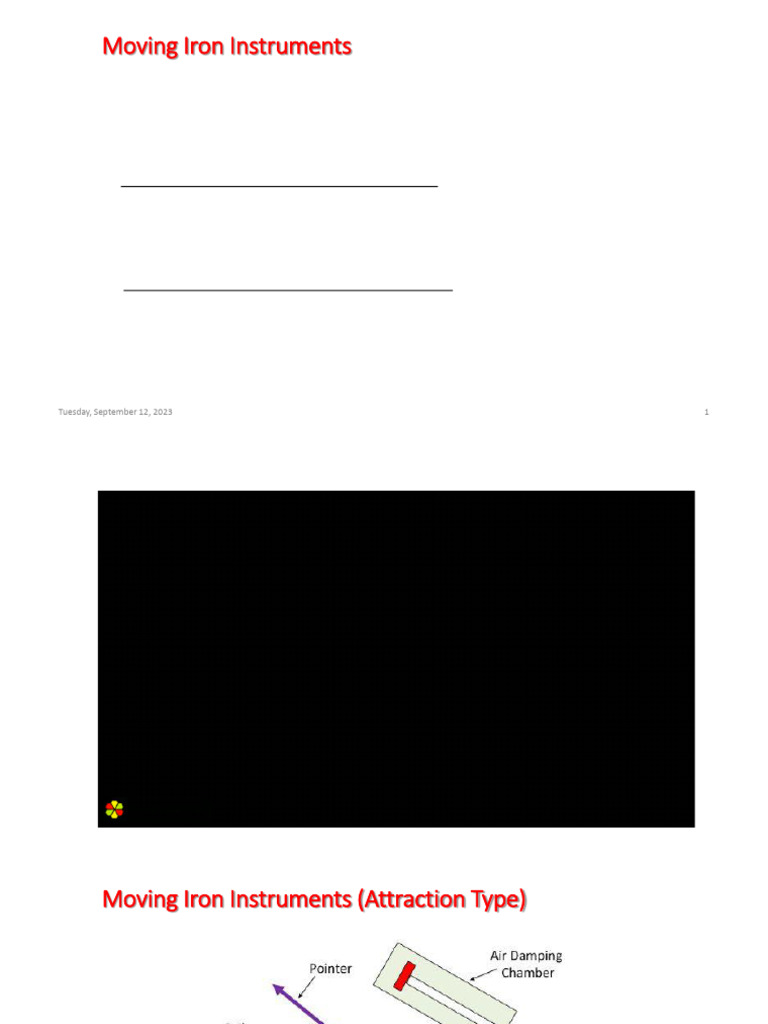 Moving Iron Instruments | PDF | Inductor | Applied And ...