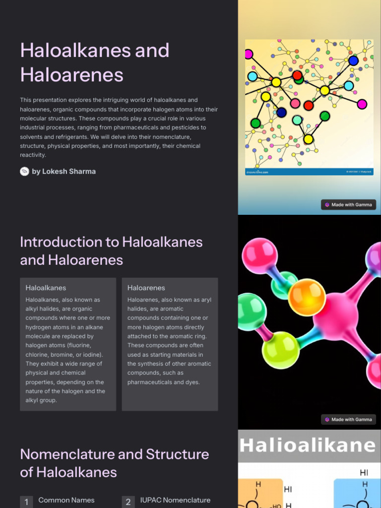 Haloalkanes and Haloarenes | PDF | Chemical Reactions | Functional Group