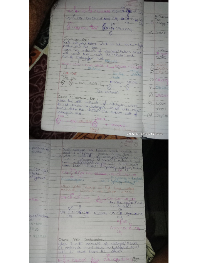 Aldehyde Ketone And Carboxylic Acid Organic Chemistry Notes Pdf