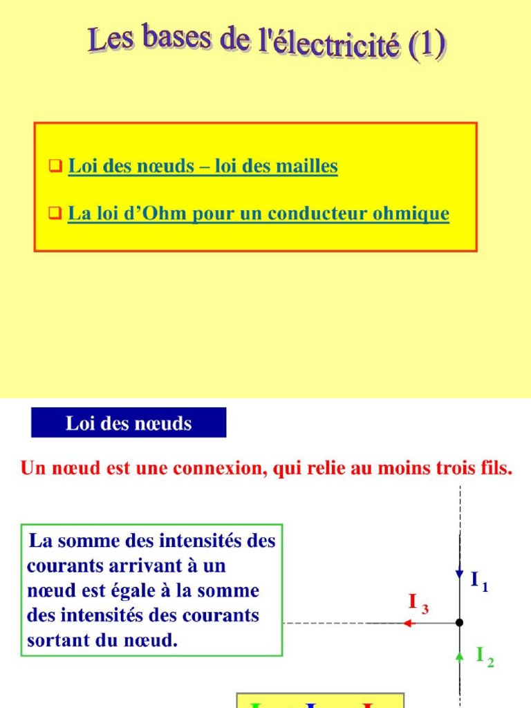 Les bases de l'électricité | PDF