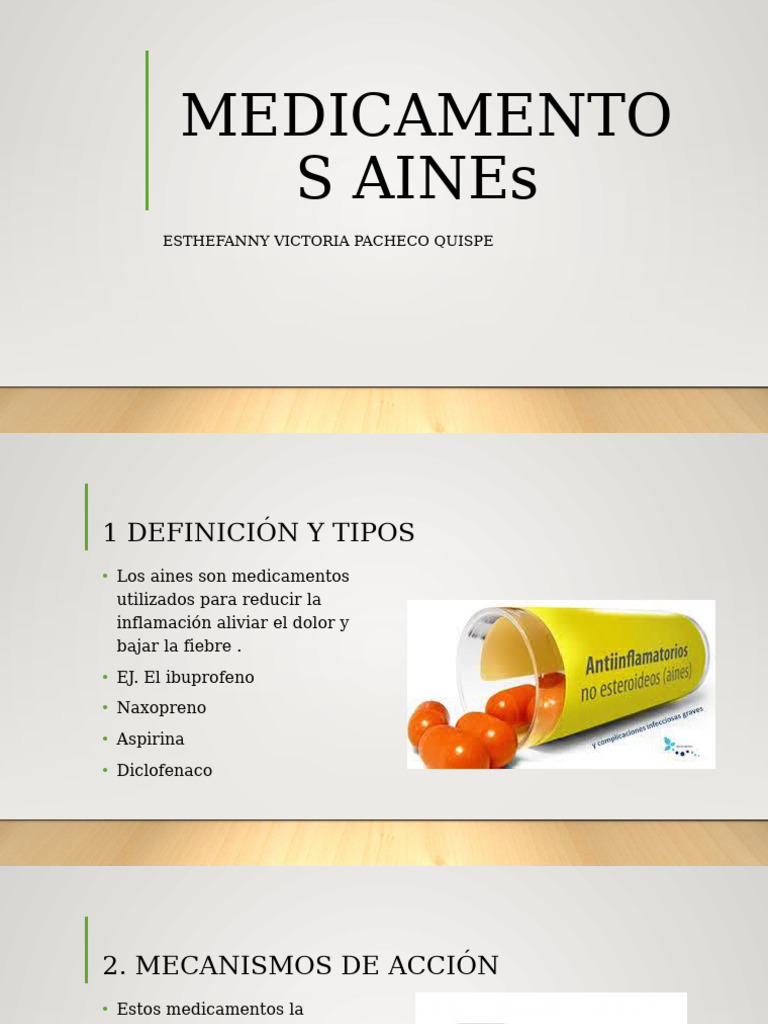 AINEs: Usos, Efectos y Precauciones | PDF