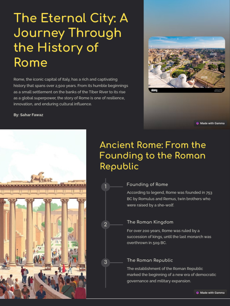 History of Rome: From Origins to Today | PDF | Rome | Roman Empire