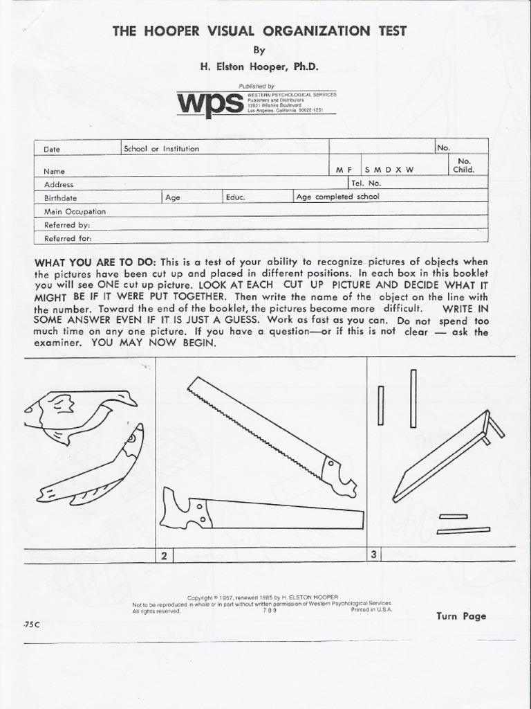 Test de Hooper | PDF