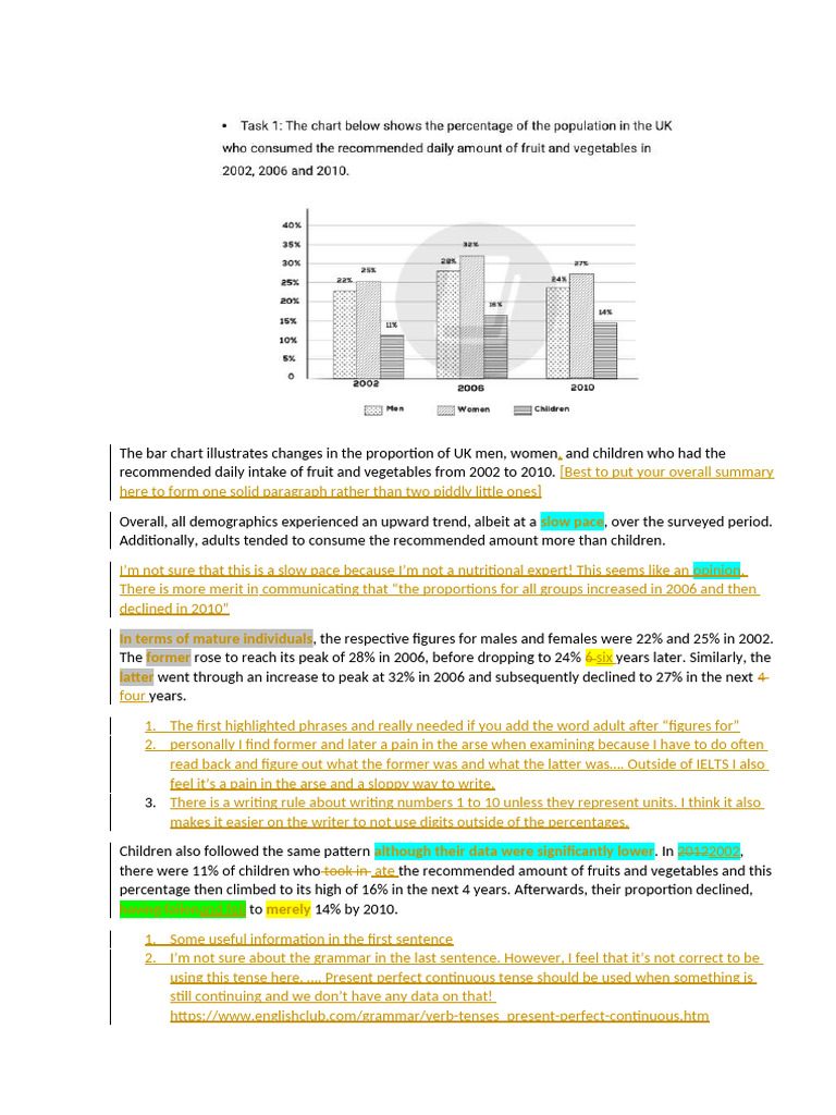 UK Fruit and Vegetable Intake Trends | PDF | Language Arts & Discipline
