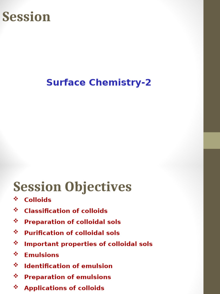 Understanding Colloidal Systems | PDF | Colloid | Emulsion