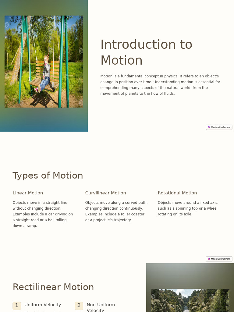 Introduction to Motion | PDF | Acceleration | Rotation Around A Fixed Axis