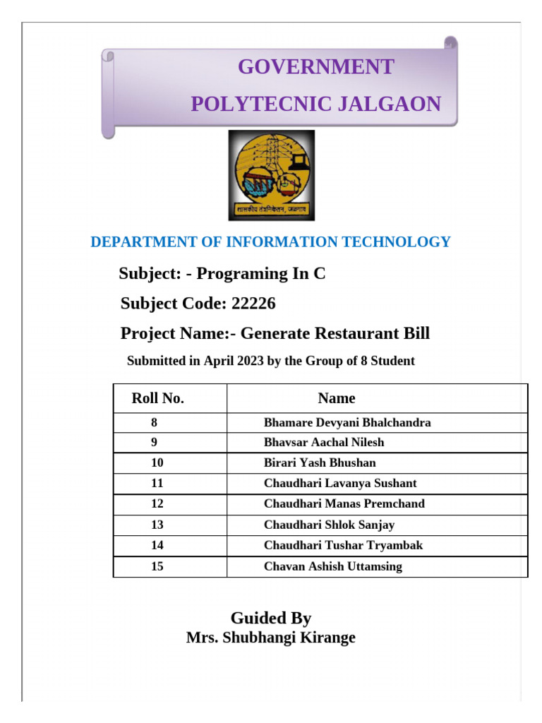 C Microproject - 2024-03-30T105336.717 | PDF | Control Flow | C ...
