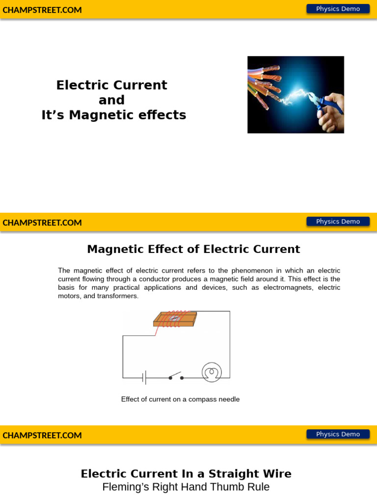 Cs - Physics Demo | PDF | Magnetic Field | Magnetism