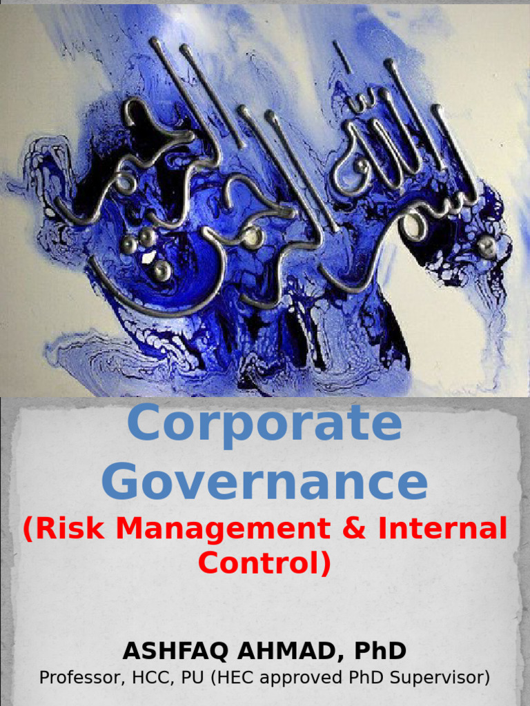 Risk and Internal Control | PDF | Financial Risk | Risk