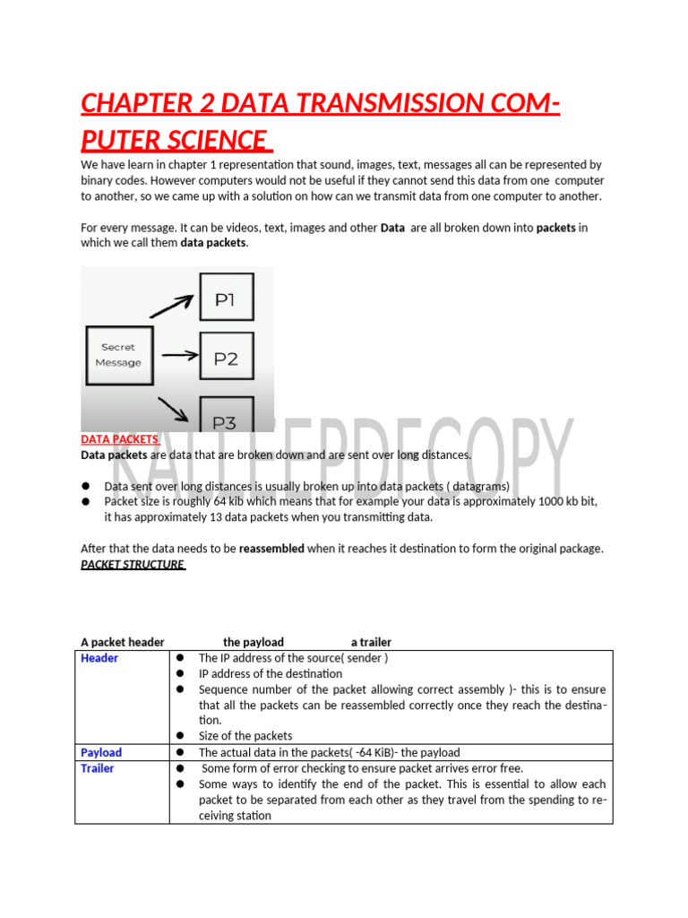 Data Transmission and Packet Switching | PDF | Duplex ...