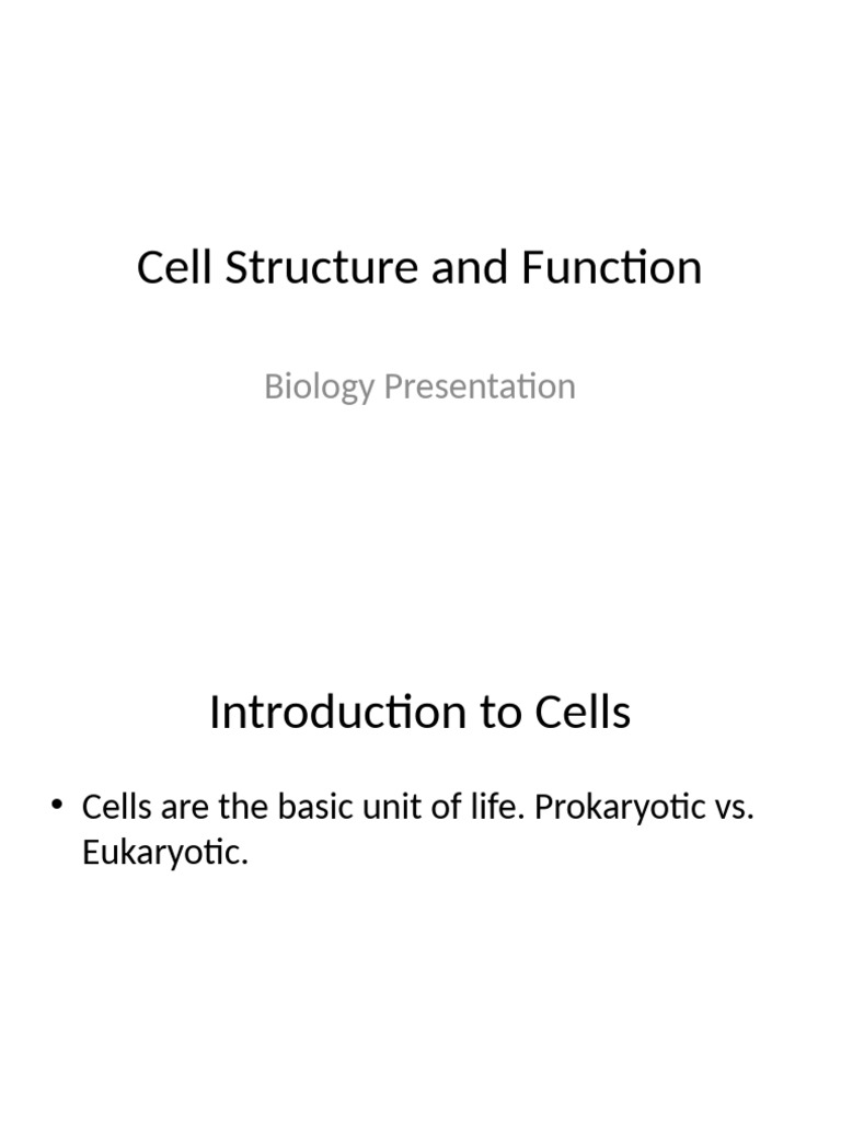Understanding Cell Structure & Function | PDF | Social Science ...