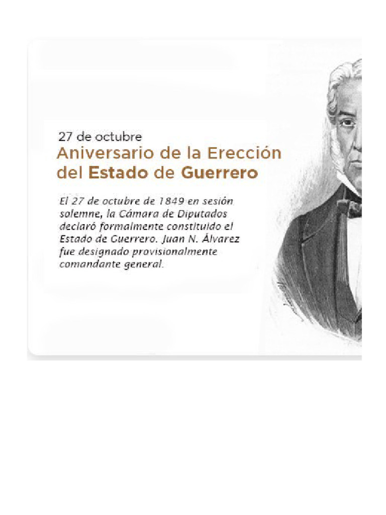 Erección Del Estado de Guerrero | PDF