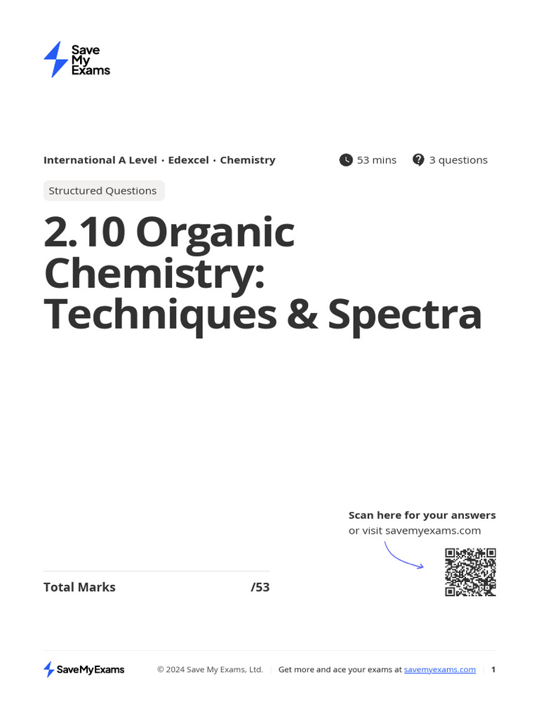 2 10 Organic Chemistry Techniques and Spectra AVdAQNx9RJrudbRB | PDF ...