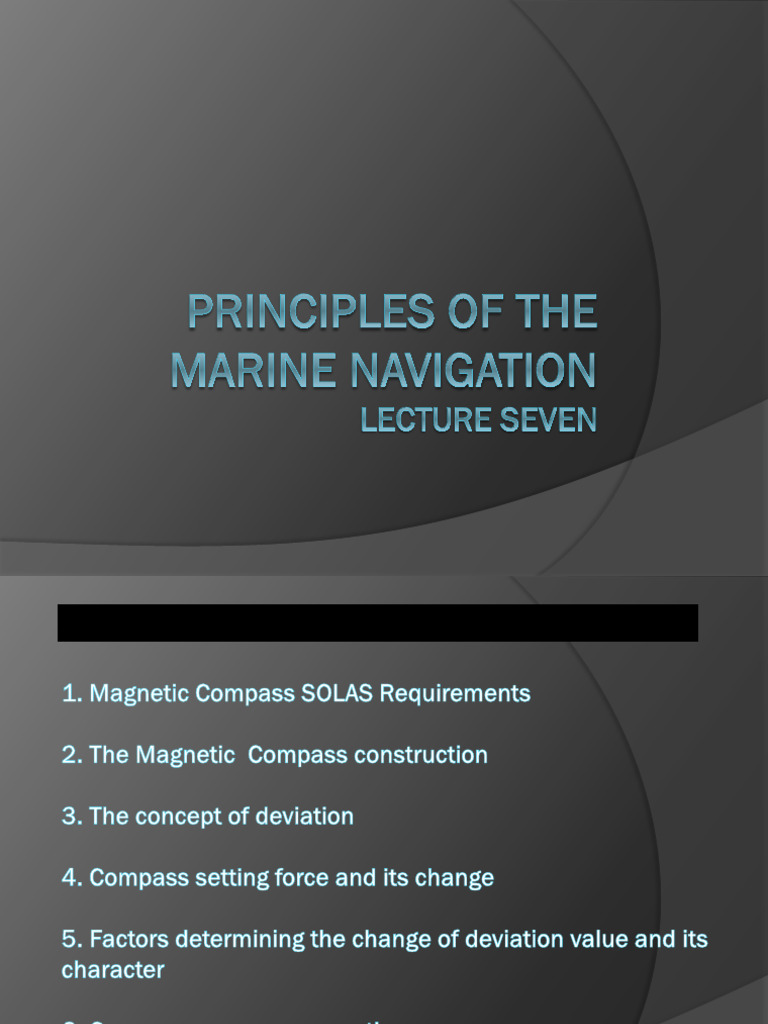 11 Navigation 11 Deviation | PDF | Compass | Applied And Interdisciplinary Physics