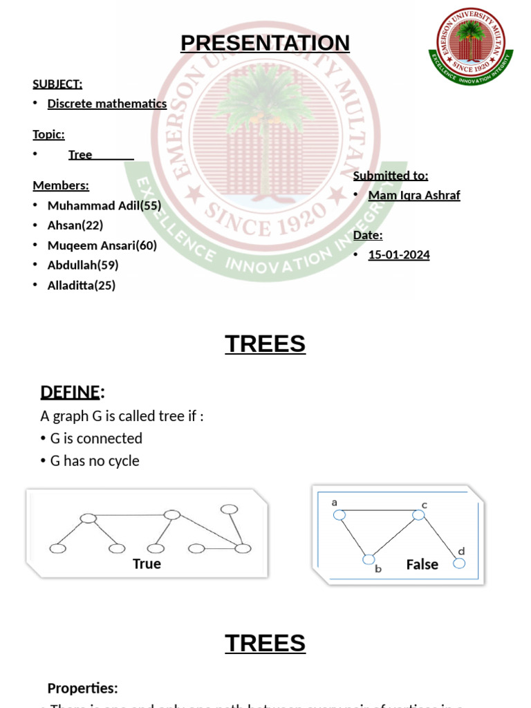 Presentation Descrete Maths | PDF | Vertex (Graph Theory ...