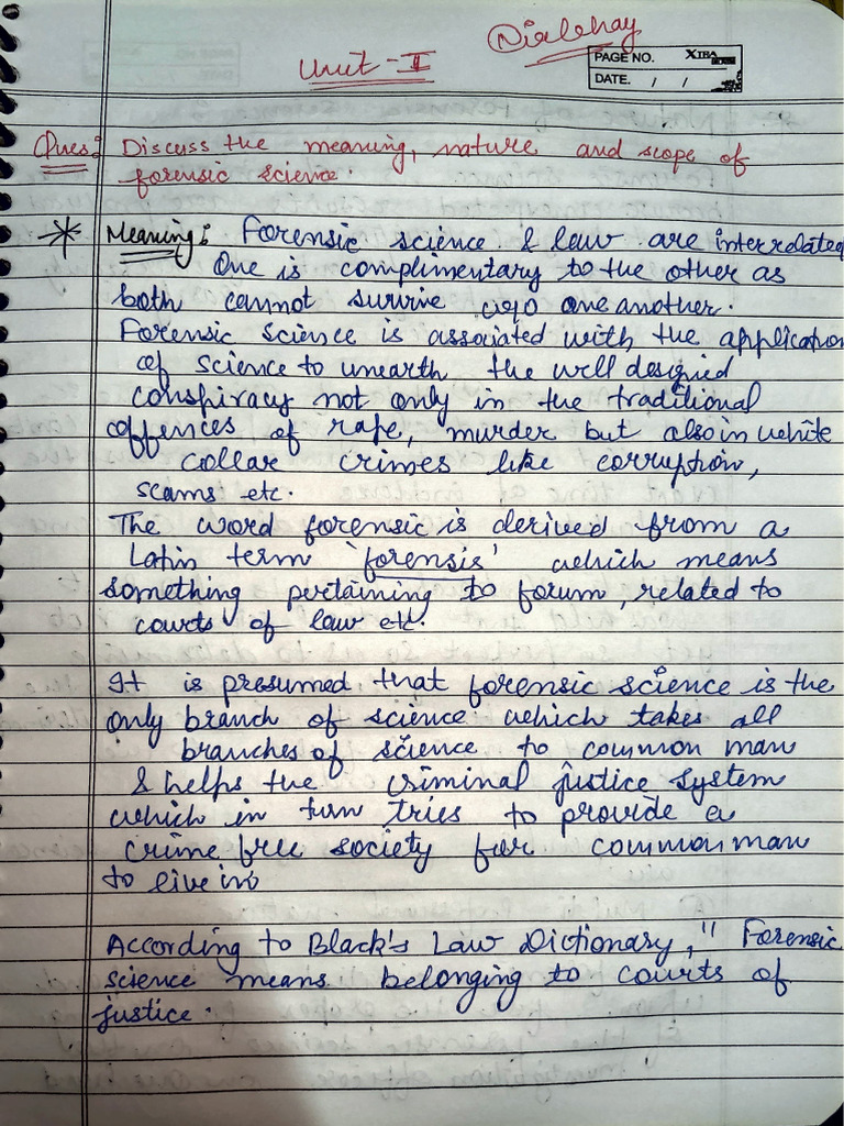 Charu Forensic Unit 1 Sem 9th Uils | PDF