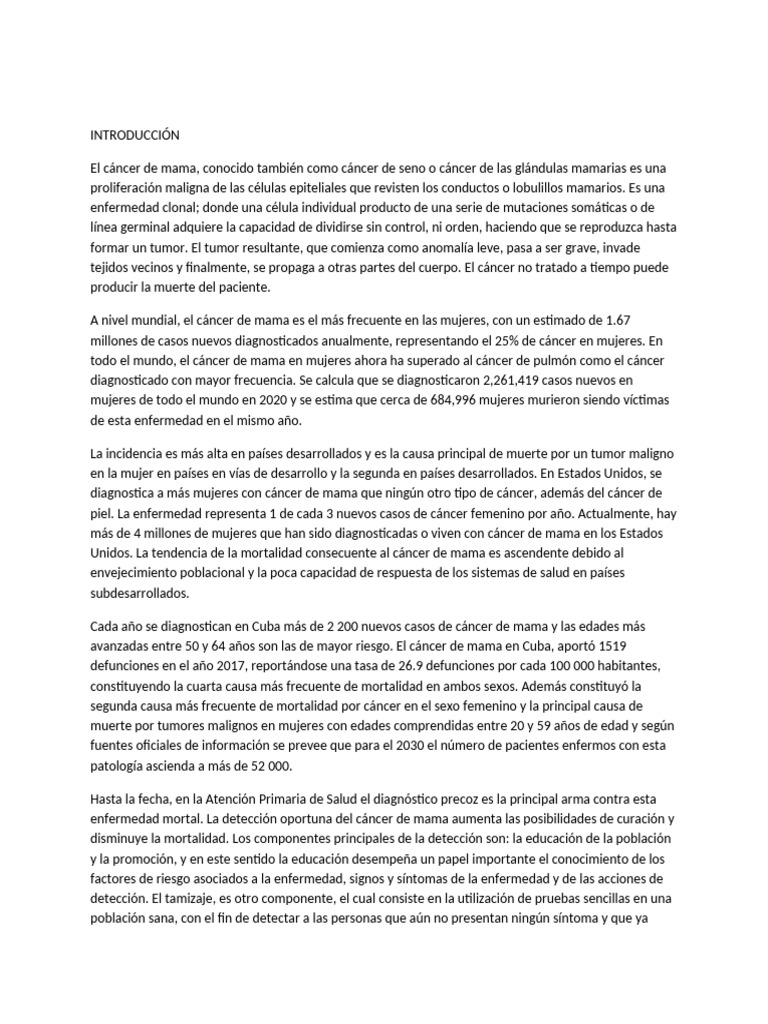 Introducción Wps Office | PDF | Cáncer de mama | Cáncer