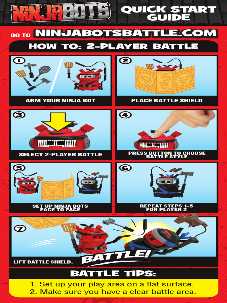 Ninja Bots Quick Start Guides | PDF