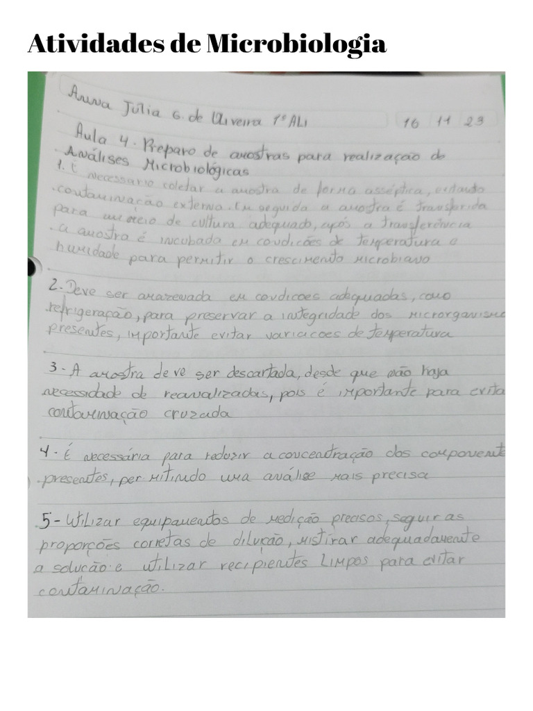 Atividades de Microbiologia 20231207 092711 0000 | PDF | Tecnologia e Engenharia