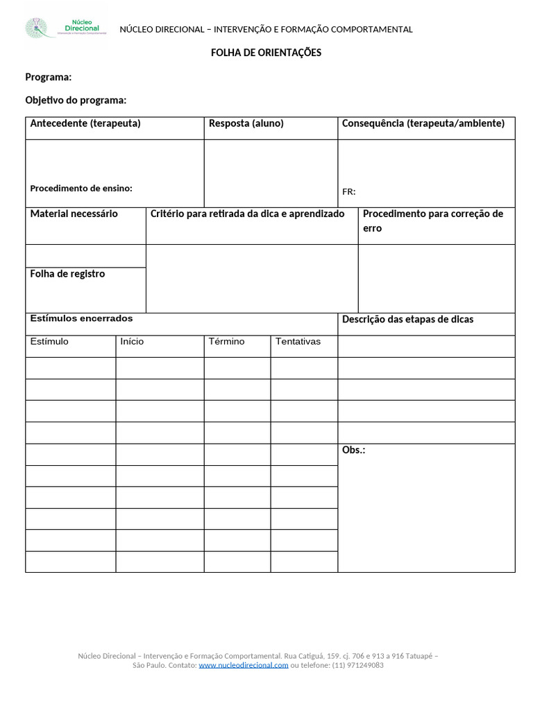 Modelo Programa | PDF | Autoajuda