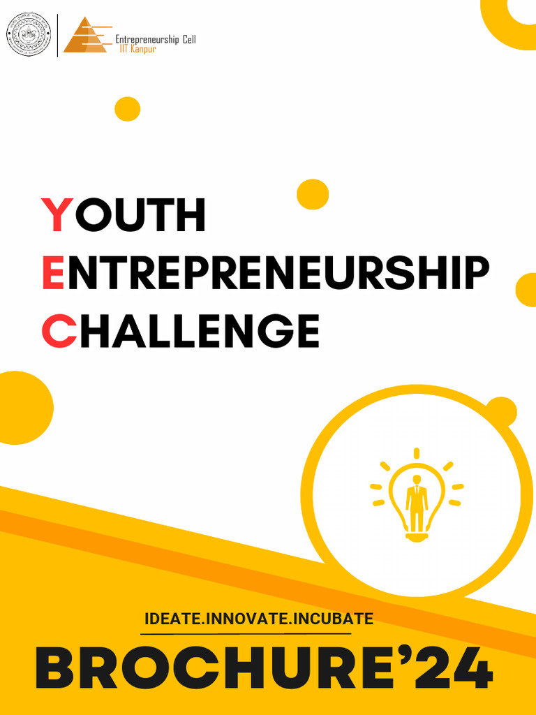 YEC'24 - Brochure | PDF | Entrepreneurship | Small And Medium Sized Enterprises