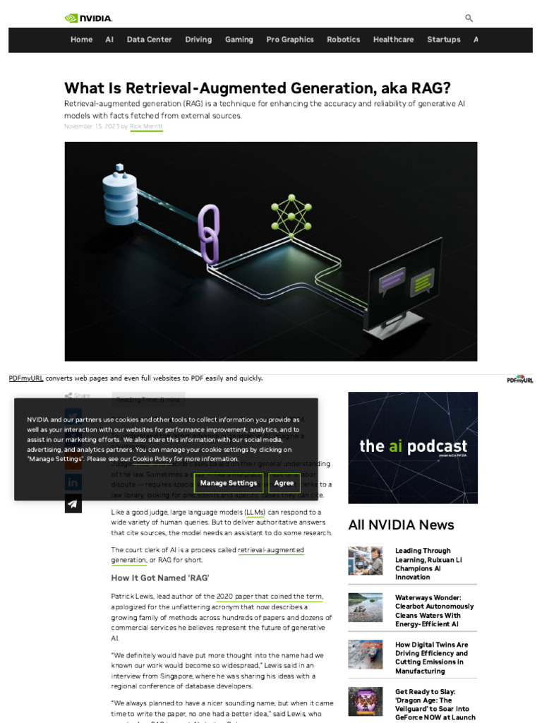 Blogs Nvidia Com Blog What-Is-Retrieval-Augmented-Generation | PDF ...