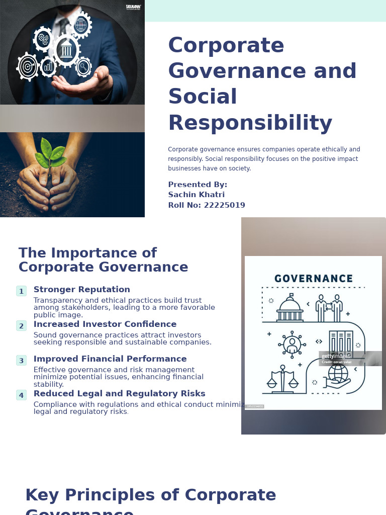 Corporate Governance and Social Responsibility | PDF | Governance | Corporate Governance