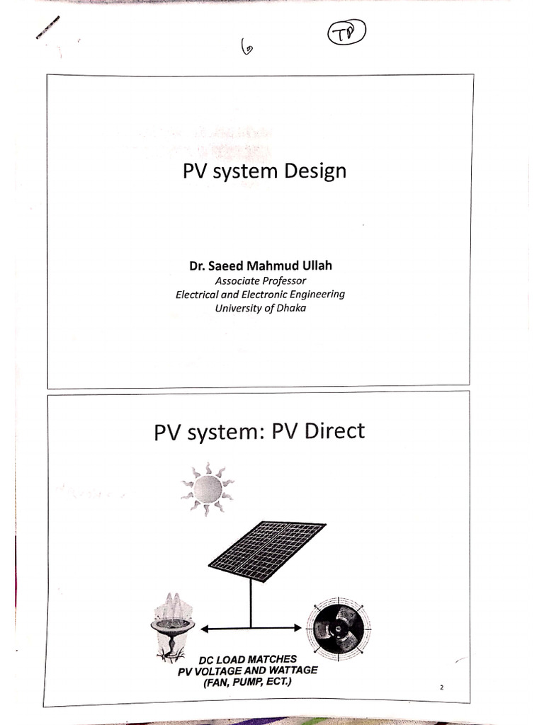 PV System Design | PDF