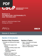 APICS CSCP - 2024 - Module 1 | PDF | Forecasting | Supply Chain