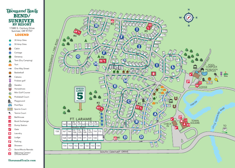 Sunriver Resort Map Overview | PDF | Chess | Chess Theory