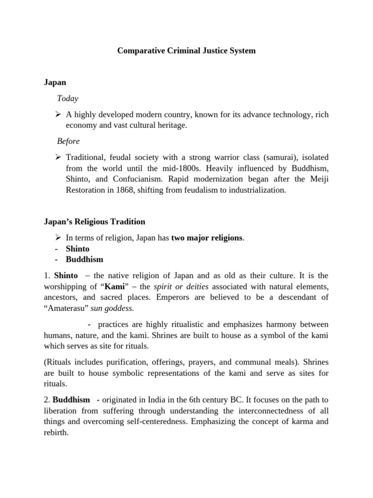 Comparative Criminal Justice System | PDF | Prosecutor | Shinto